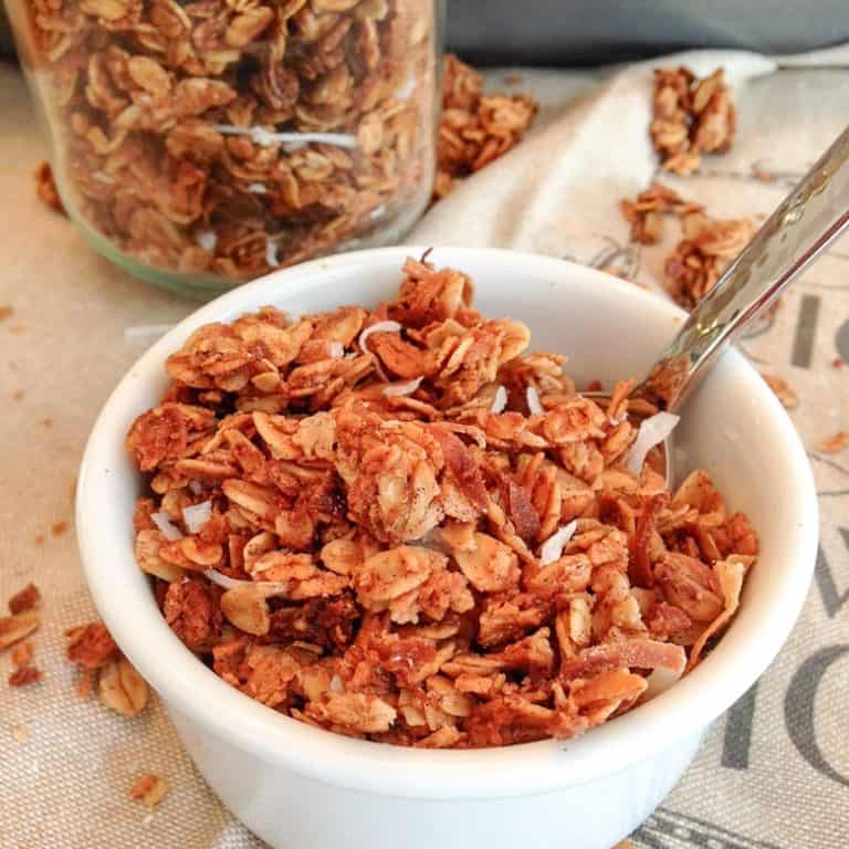 Easy Maple Cinnamon Granola | Bucket List Tummy