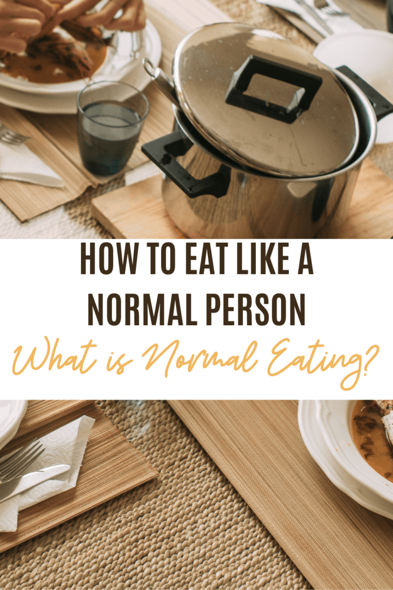 What Is Normal Eating? (How to Eat Like a Normal Person)