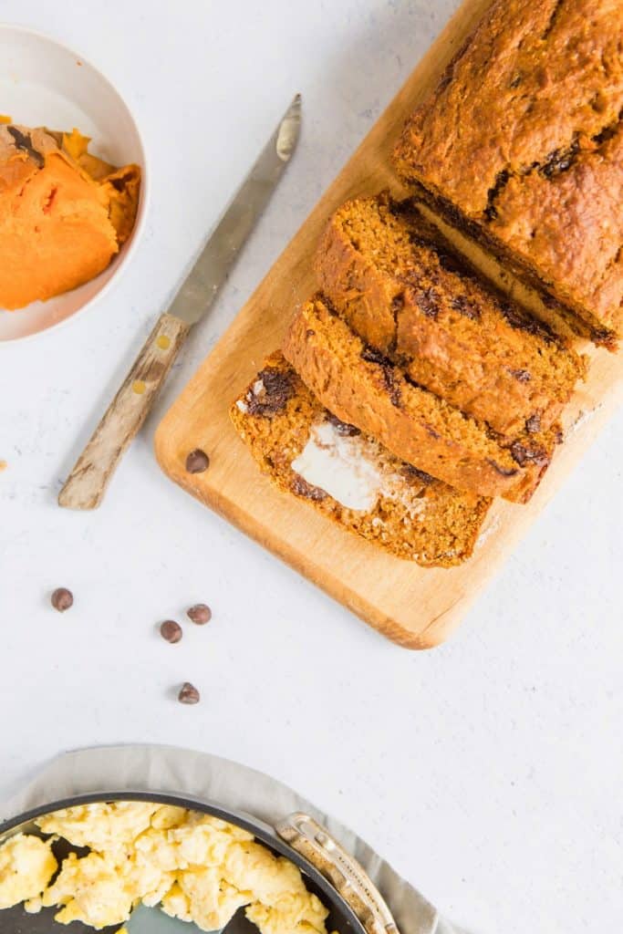 Chocolate Chip Sweet Potato Bread | Bucket List Tummy