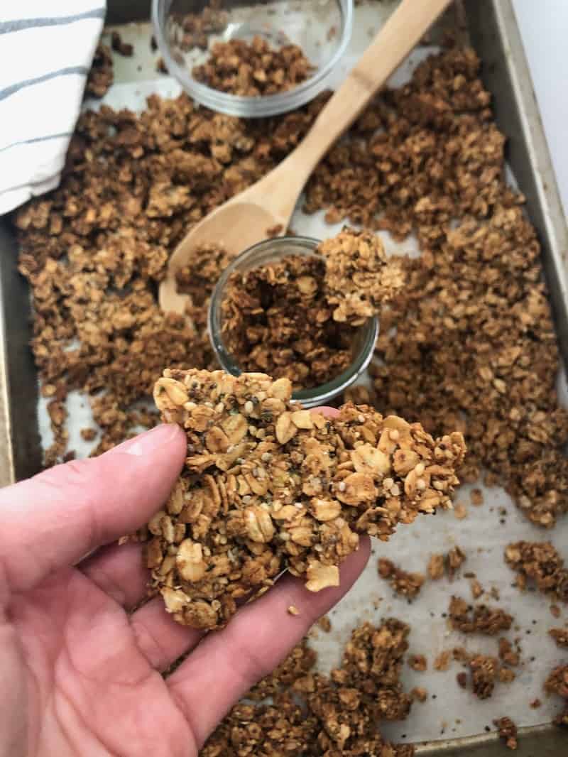 Easy Maple Cinnamon Granola | Bucket List Tummy