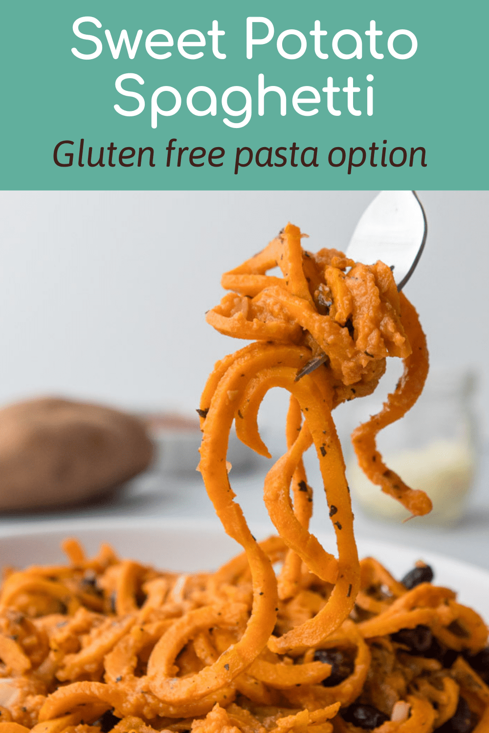 Sweetpotato Spaghetti with Sweetpotato Pasta Sauce - Bucket List Tummy