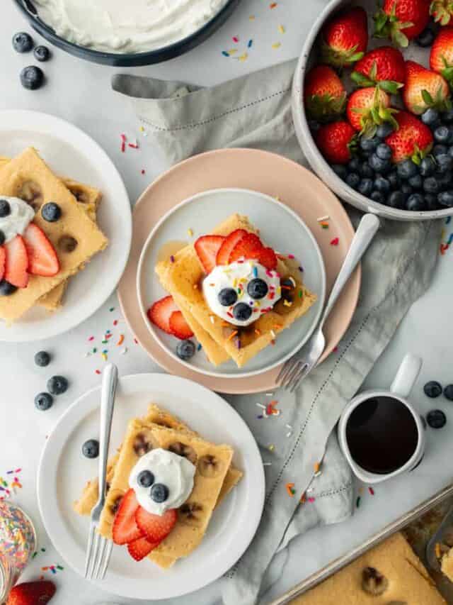Kodiak Cake Birthday Cake Sheet Pan Pancakes Bucket List Tummy
