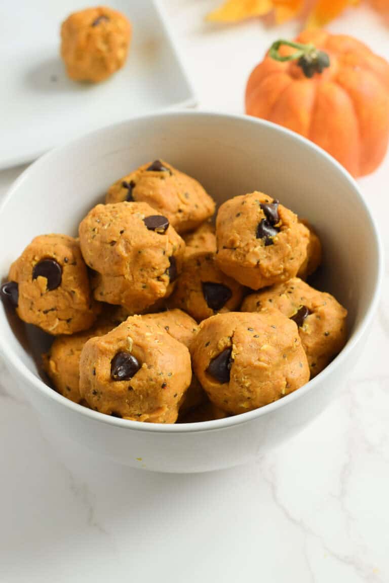 Pumpkin Peanut Butter Balls - Bucket List Tummy