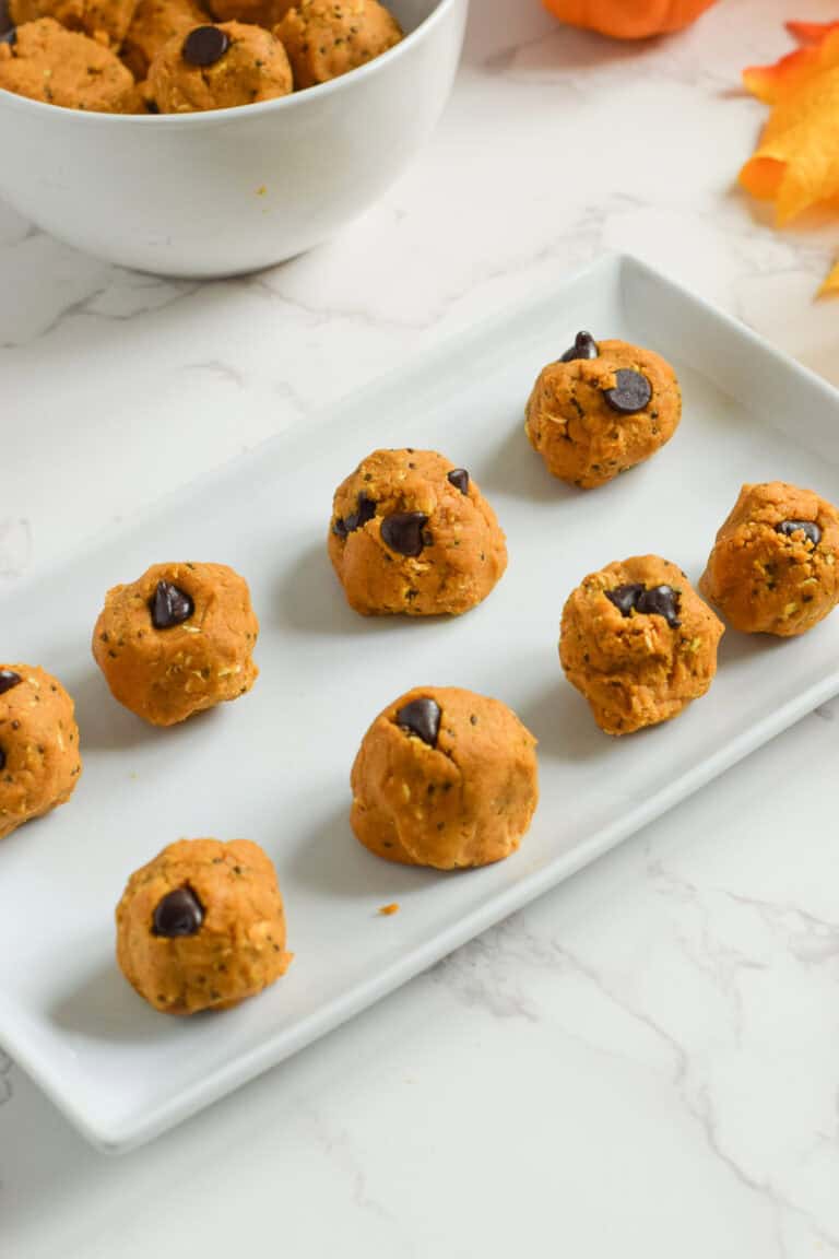 Pumpkin Peanut Butter Balls - Bucket List Tummy