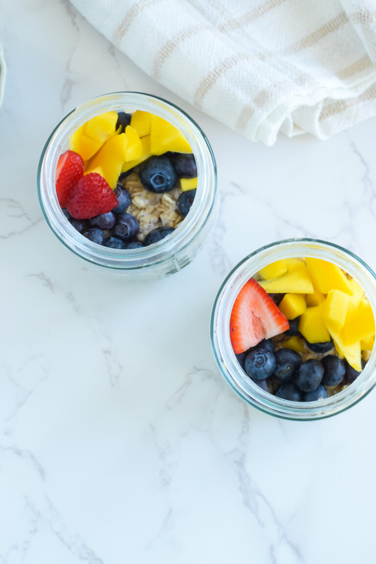 Simple Kefir Overnight Oats with Any Fruit - Bucket List Tummy